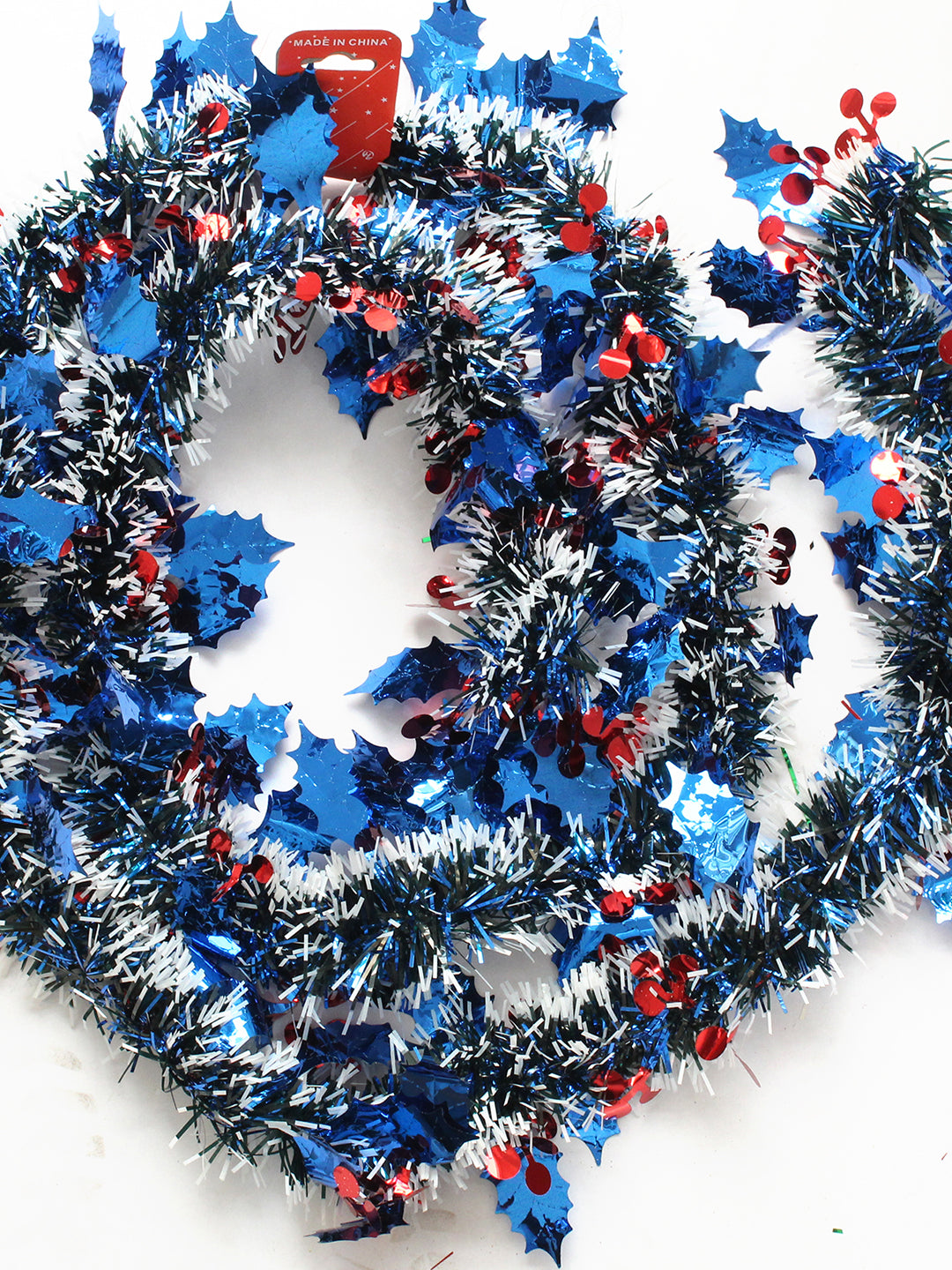 Buy | Christmas Garland Blue (Pack of 4) | Tied Ribbons