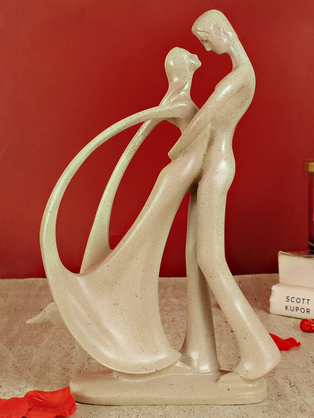 Buy | Beige Romantic Couple Showpiece | TIED RIBBONS PRIVATE LIMITED