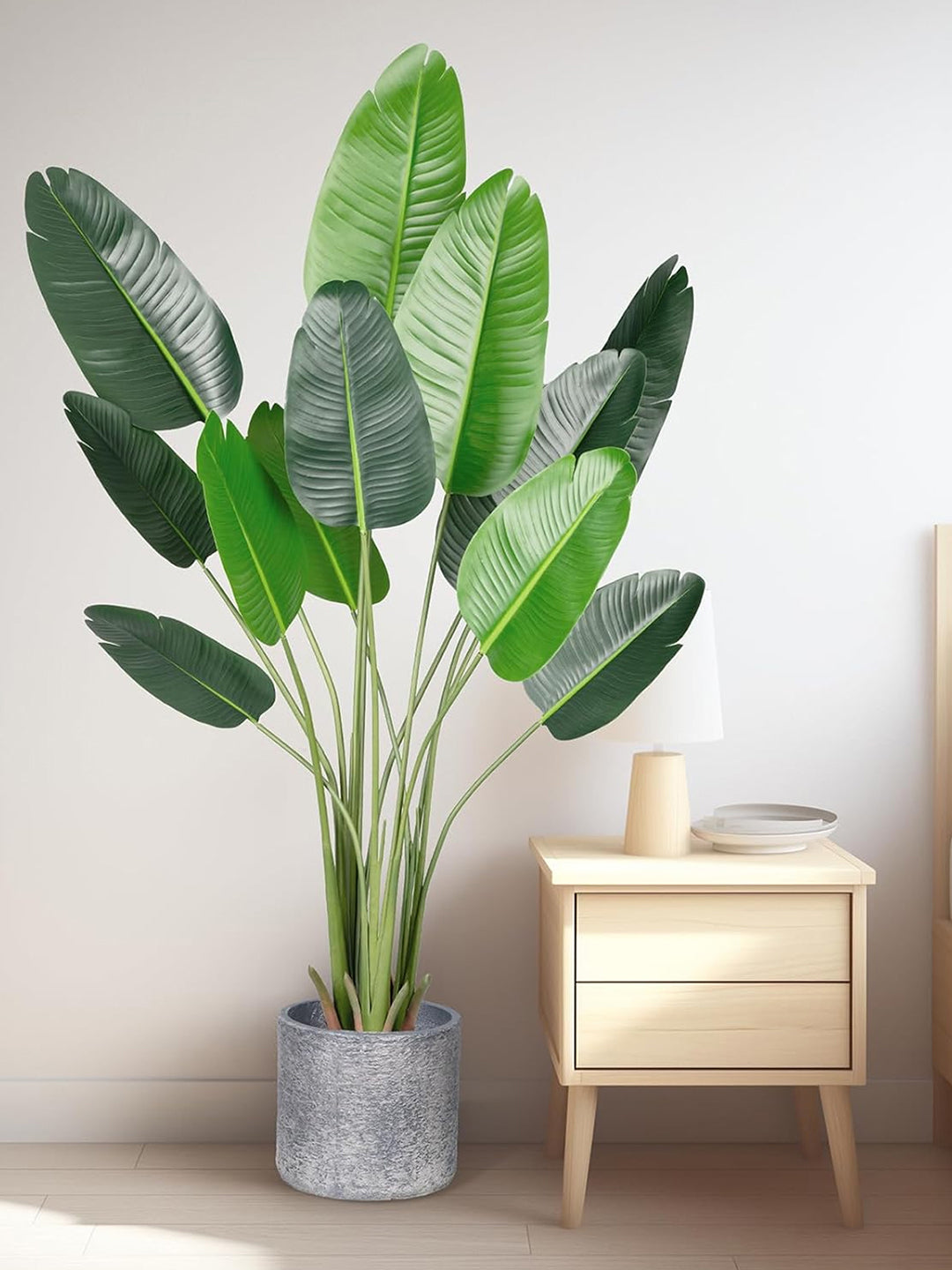 Buy | Indoor Artificial Plant Big Size Green 1 Pieces With Pot | Tied ...