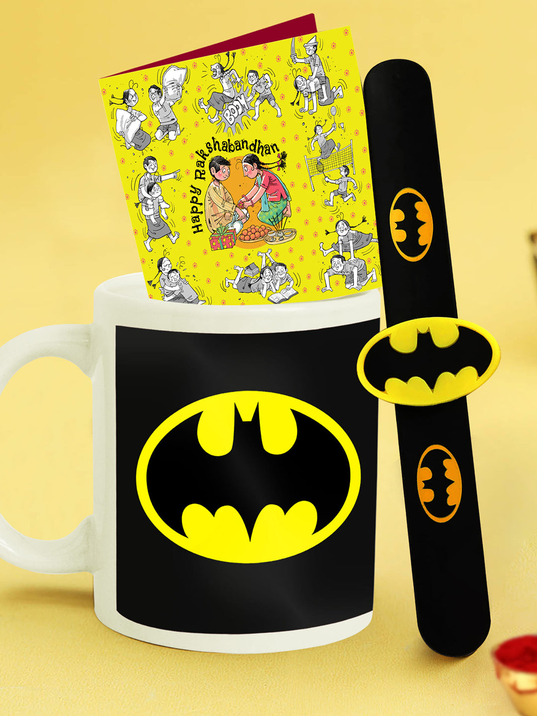 Buy | ATTRACTIVE BLACK BAND BATMAN CARTOON RAKHI FOR KIDS | Tied Ribbons