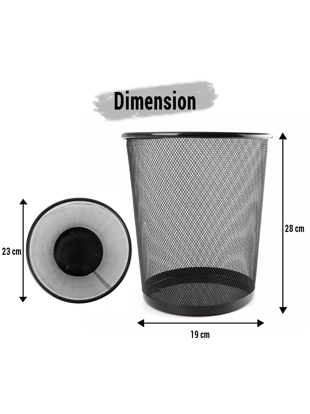 Buy | Metal Mesh Big Size Dustbin for Room for Kids | Tied Ribbons