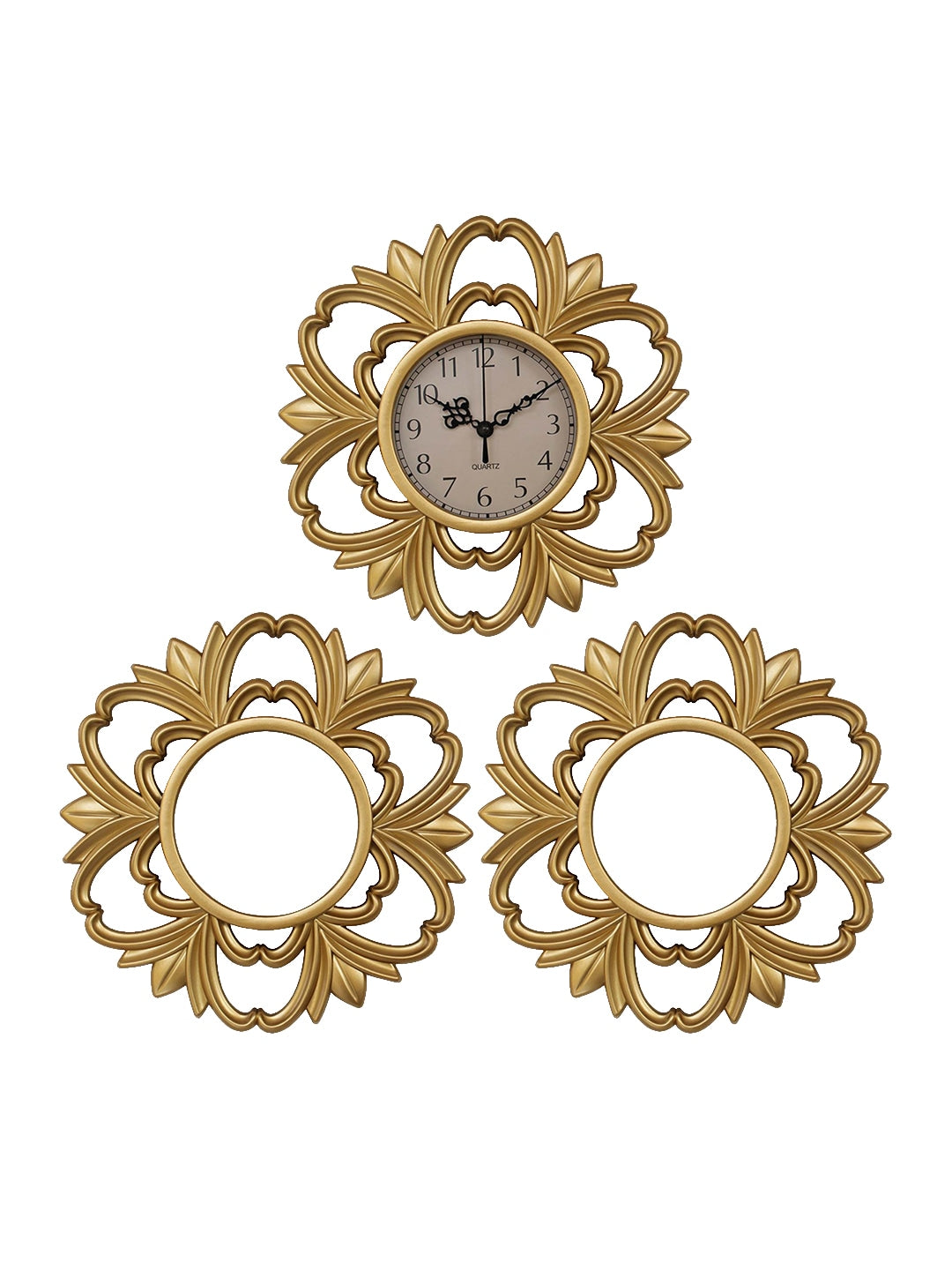 Buy | Beige Round Solid Analogue Wall Clock | Tied Ribbons