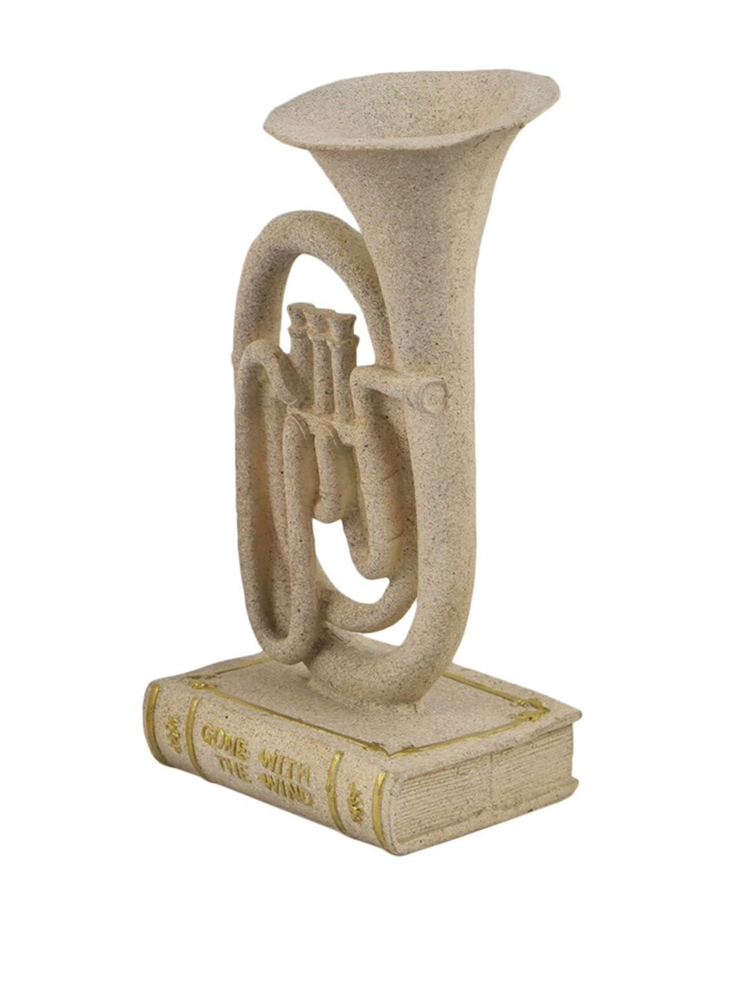 Buy | Beige Tuba Musical Instrument Decorative | Tied Ribbons