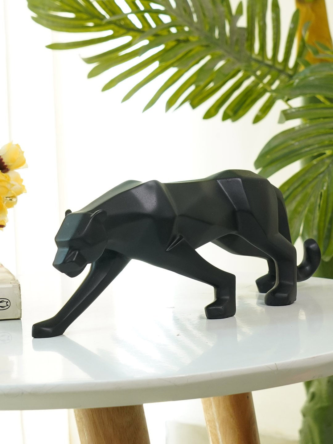 Buy | Black Solid Panther Decor Showpiece | Tied Ribbons