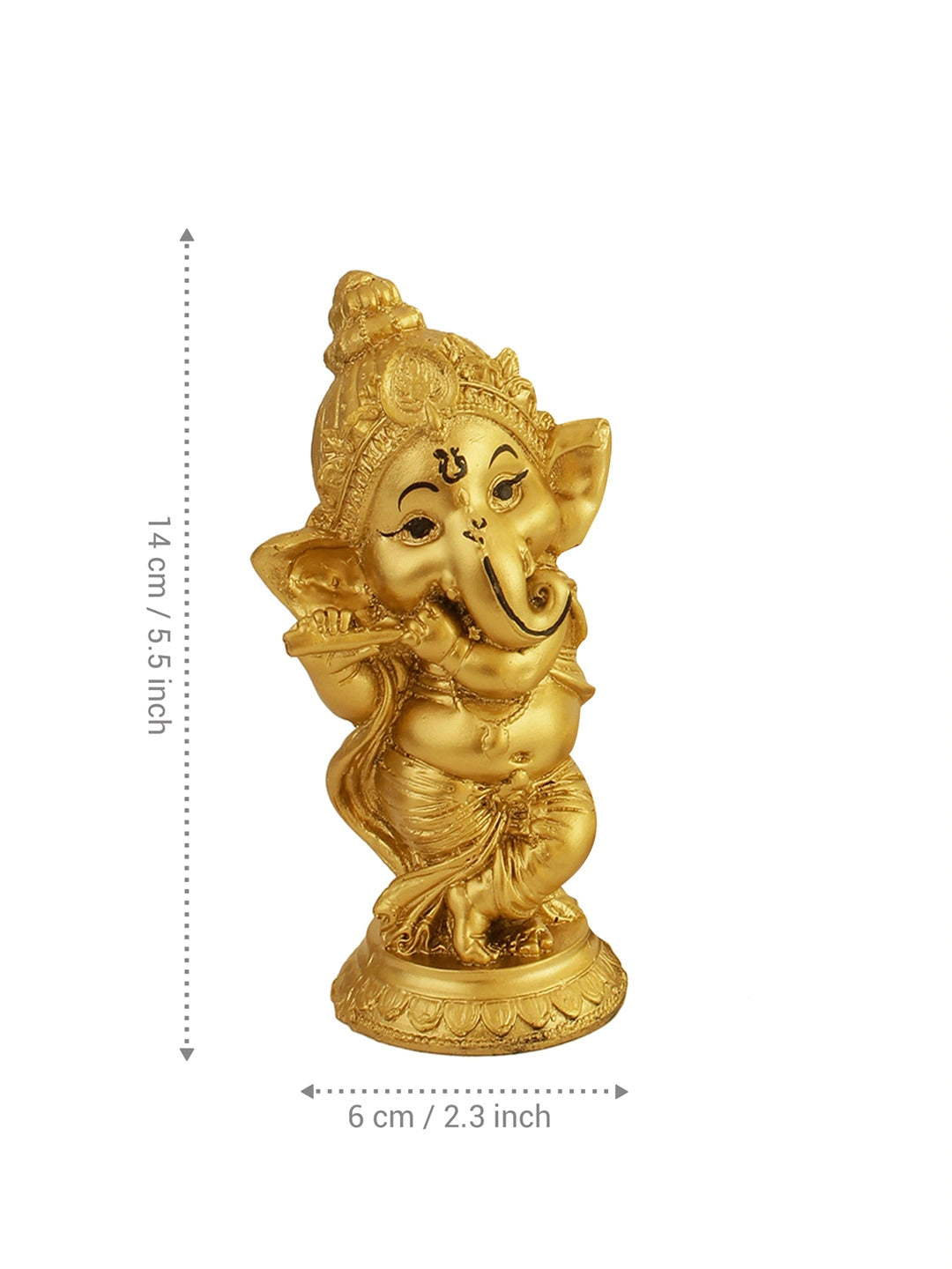 Buy | Gold Lord Ganesha Idol Showpiece | Tied Ribbons
