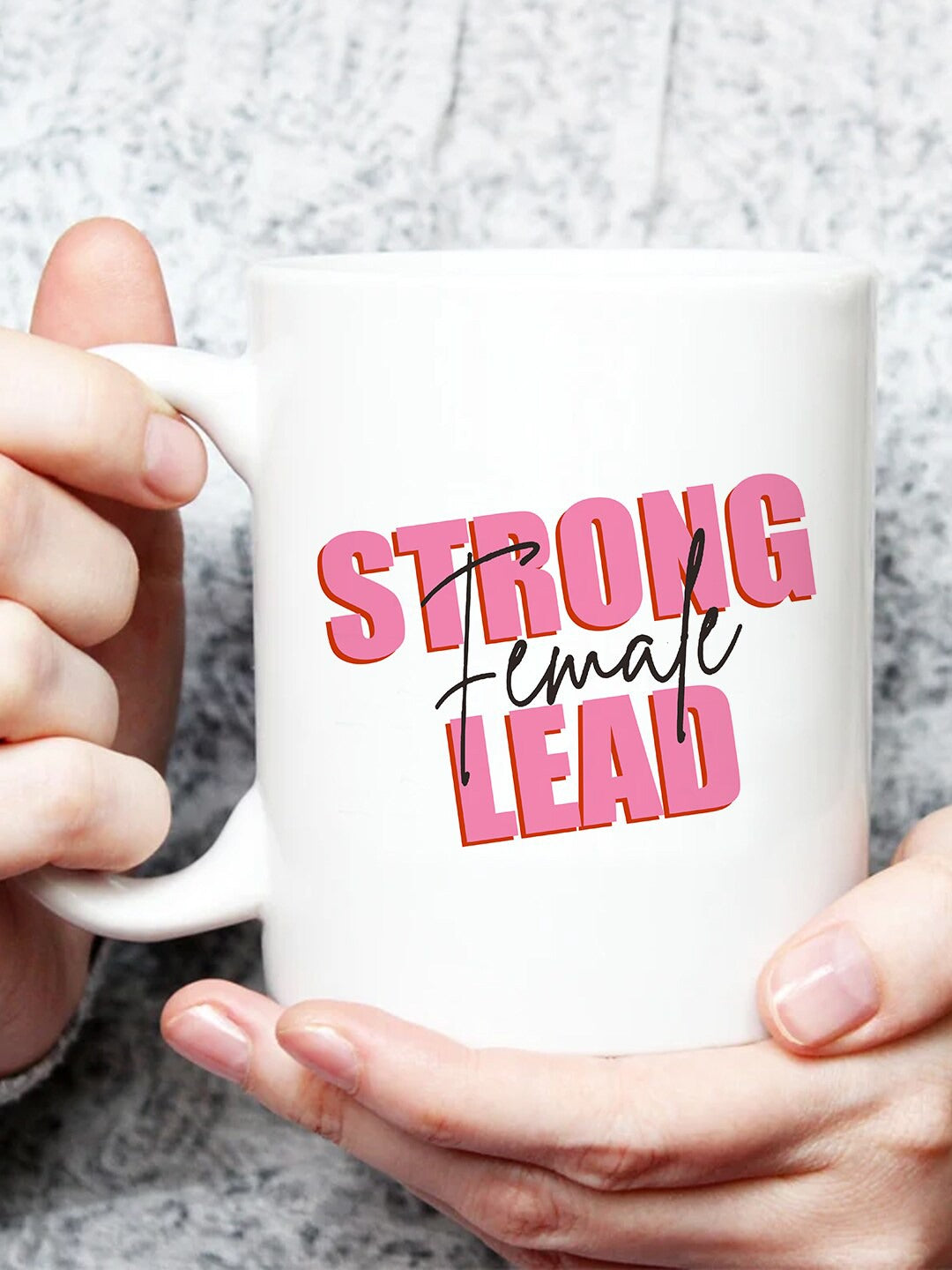 Buy | White & Pink Printed Coffee Mug | Tied Ribbons