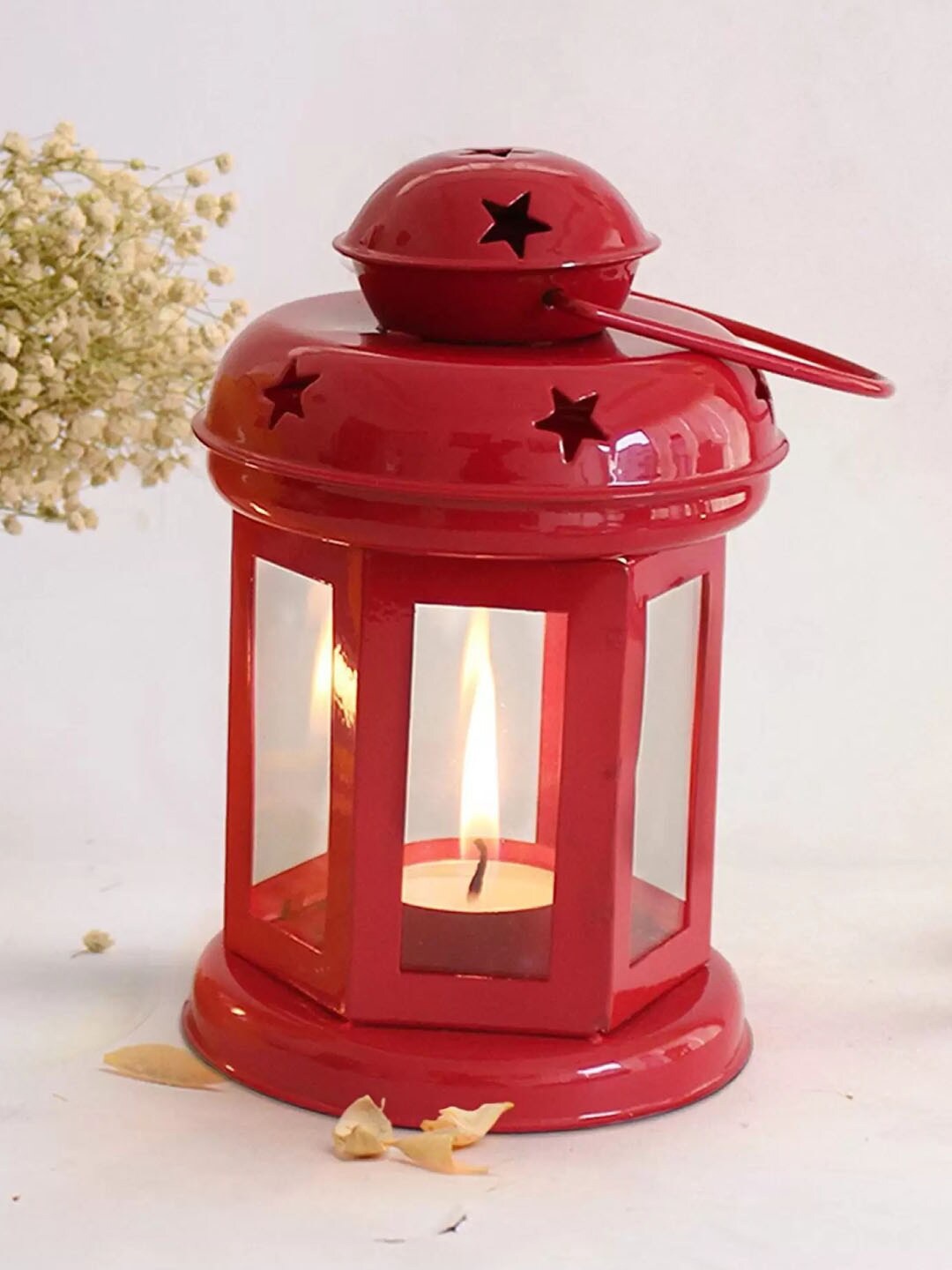 Buy | Red Lantern Tealight Candle | Tied Ribbons