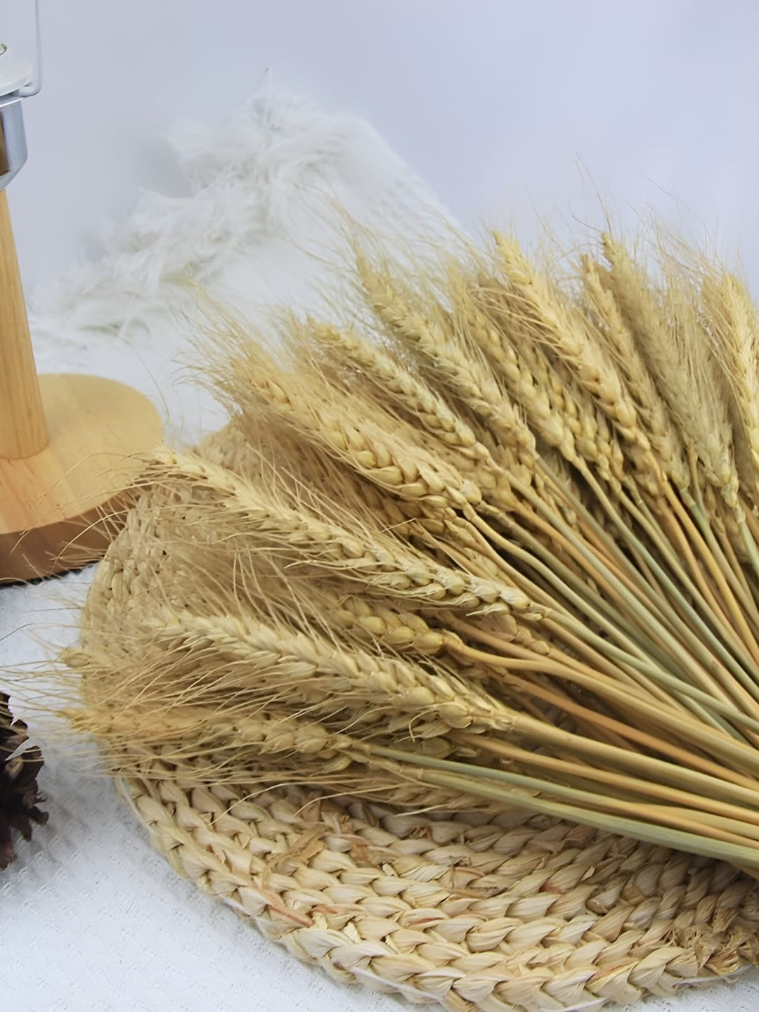 Buy | Set of 50 Pcs Artificial Dried Wheat Grass | Tied Ribbons