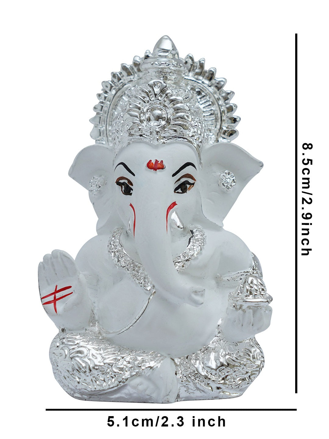 Buy | Yellow and Red Diwali Decoration Mini Lord Ganesha Idol Statue ...