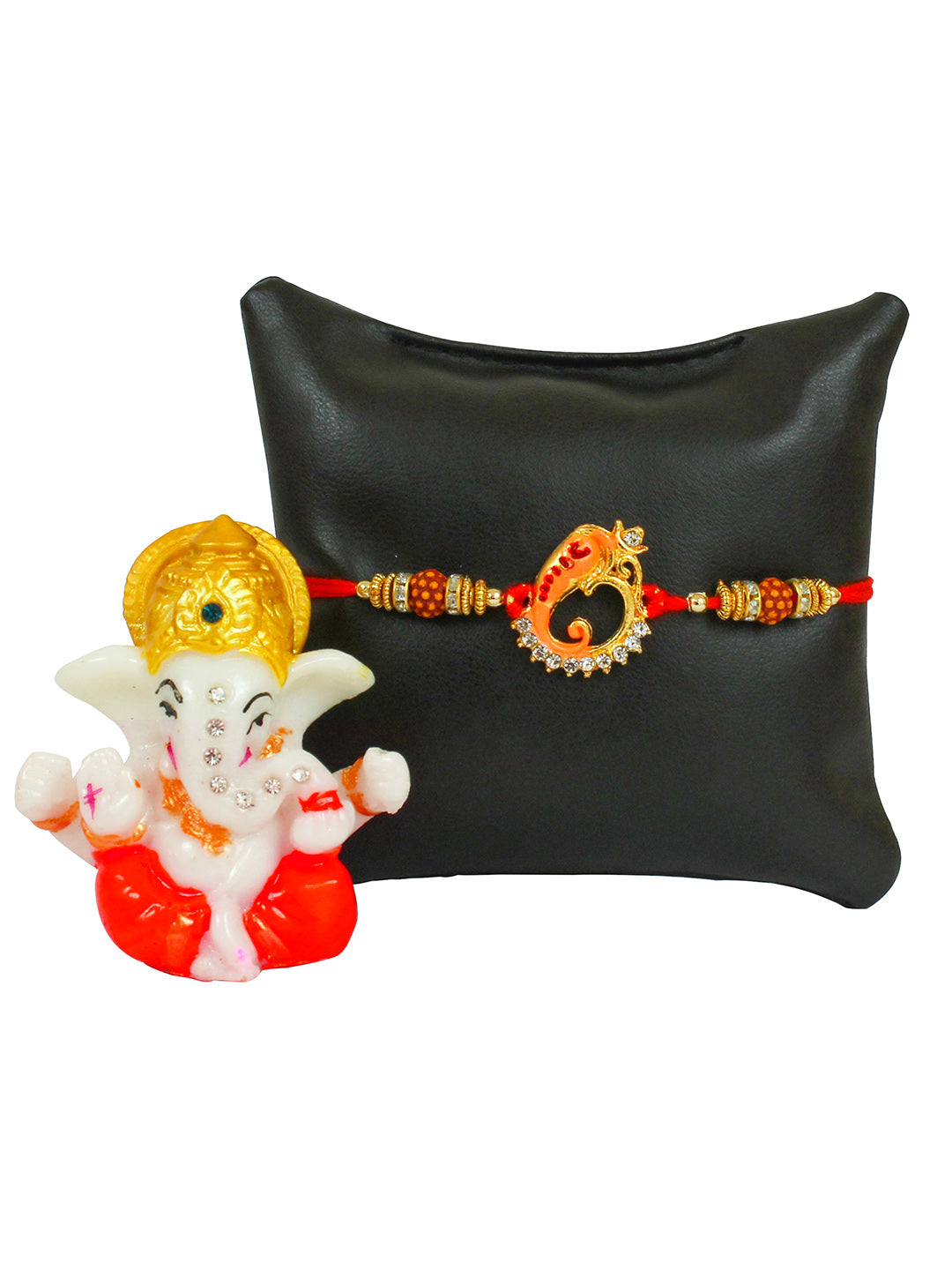 Buy | Raksha Bandhan Rakhi for Brother | Mini Ganesha Idol | Rakhi Card ...