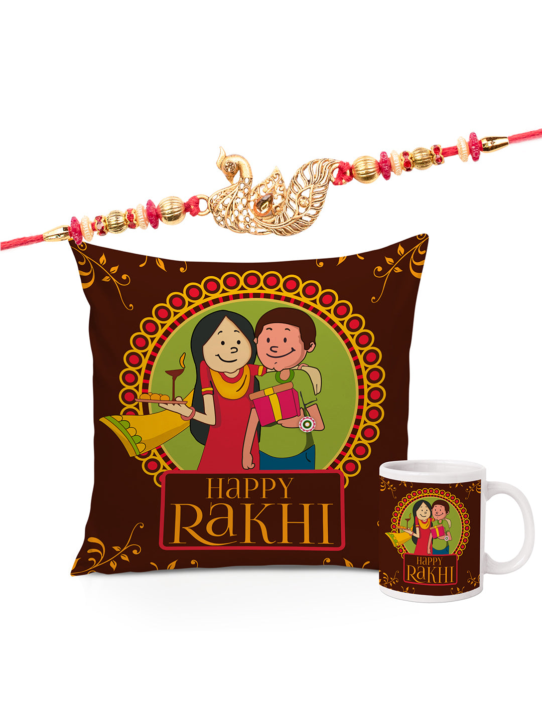 Buy | Raksha bandhan Rakhi for Bhaiya with Coffee Mug (325 ml) and ...