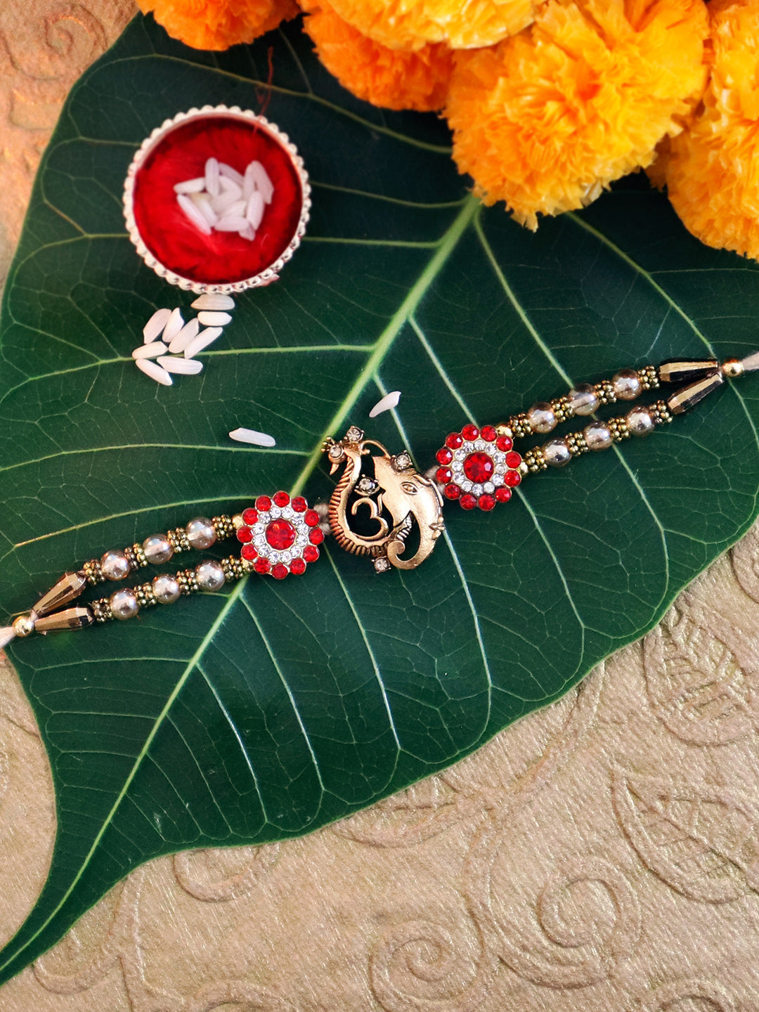 Buy | Rakhi for Brother Bro Rakhi with Raksha bandhan Card and Roli ...